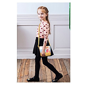 Crest Design Cute Canvas Crossbody Bag Shoulder Bag Purse for Girl and Teenage (Pink Lark)