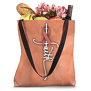 Uterine Cancer Faith Endometrial Cancer Awareness Support Tote Bag