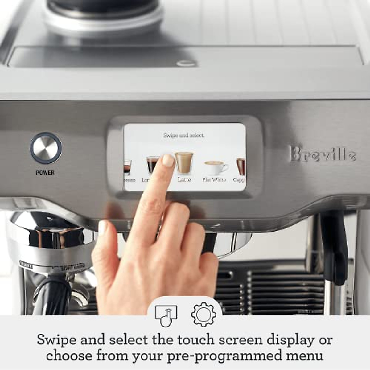 Breville Oracle Touch Espresso Machine, Brushed Stainless Steel, BES990BSS