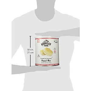 Augason Farms Buttermilk (No Leavening) Biscuit Mix 2 lbs 15 oz No. 10 Can, 5-80410