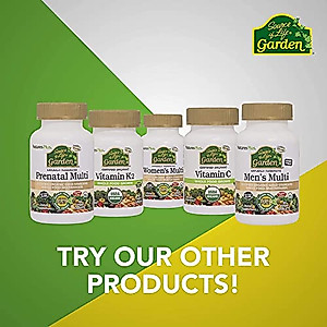 NaturesPlus Source of Life Garden Certified Organic B Complex - 60 Vegan Capsules - Complete Vitamin B Supplement, Energy Booster - Vegetarian, Gluten-Free - 30 Servings