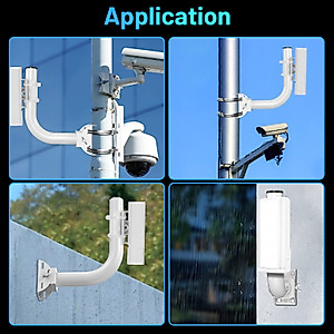 Ueevii Universal Wireless Bridge Bracket Mount, Pole and Wall-Mounted Mount for Outdoor Point to Point AP Access Point Client Bridge CPE,2-Pack