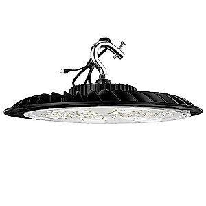 bulbeats 200W LED High Bay Light 28000lm (Eqv.800W MH/HPS) 5000K ETL Listed High Bay LED Light, Coomercial Grade with US Plug UFO High Bay Light for Commercial Warehouse/Barn/Wet Location