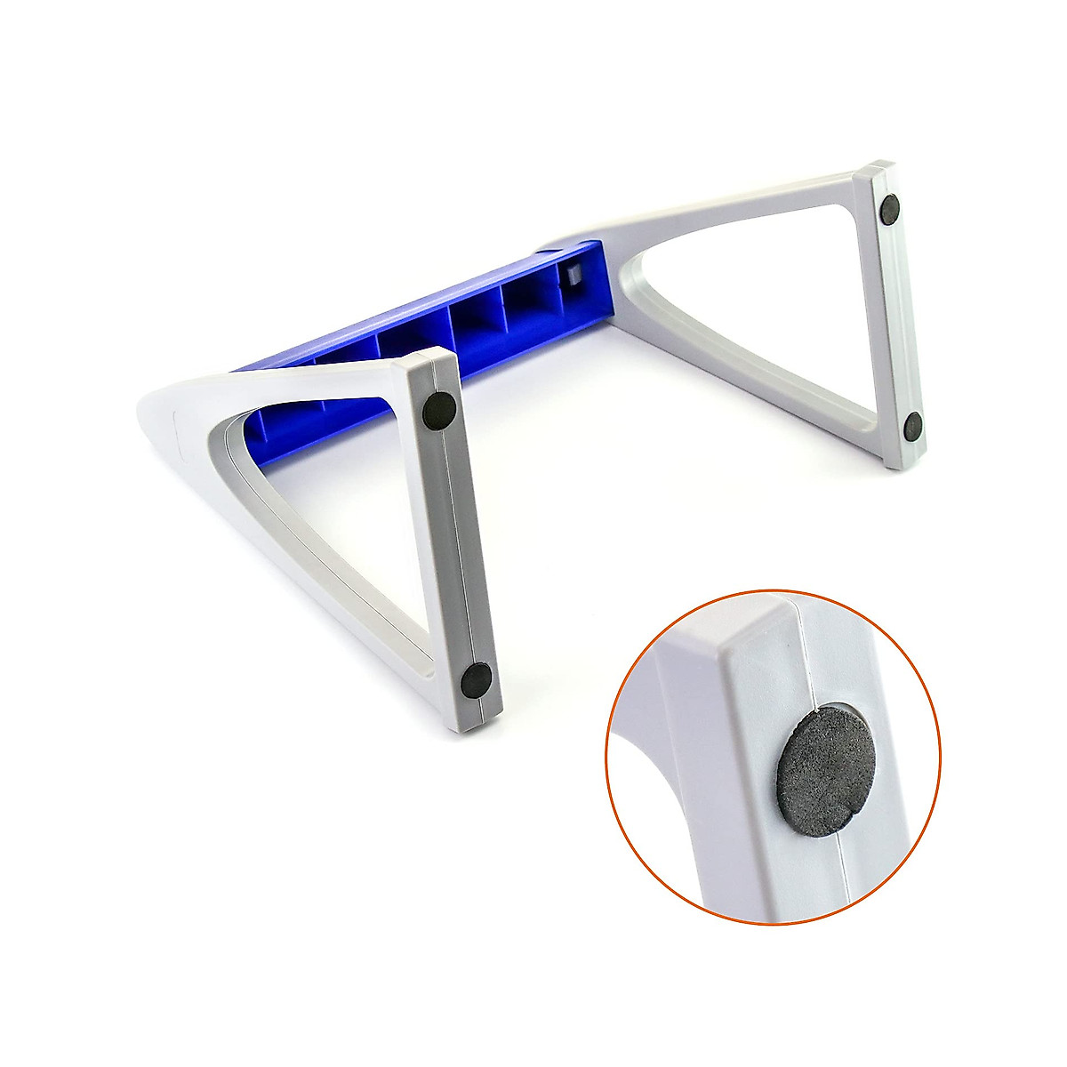 QWORK Lab Linear Pipettor Stand, Plastic Polymer Pipettor Holder Micropipette Rack Hold Up to 6 Micropipettes