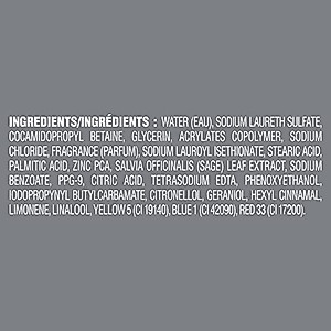 Dove Men+Care Elements Body Wash and Face Wash For Fresh, Healthy-Feeling Skin Minerals + Sage Cleanser That Effectively Washes Away Bacteria While Nourishing Your Skin, 18 Ounce (Pack of 4)