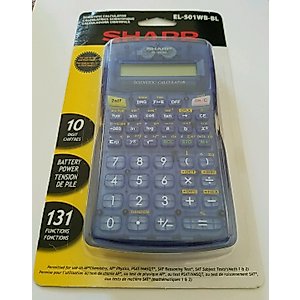 Sharp EL-501W Blue Scientific Calculator
