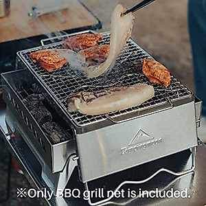 CAMPINGMOON Cooking Grid for Portable Campfire Grill Stainless Steel MS-1018-WG 11.8 x 9.5 Inches