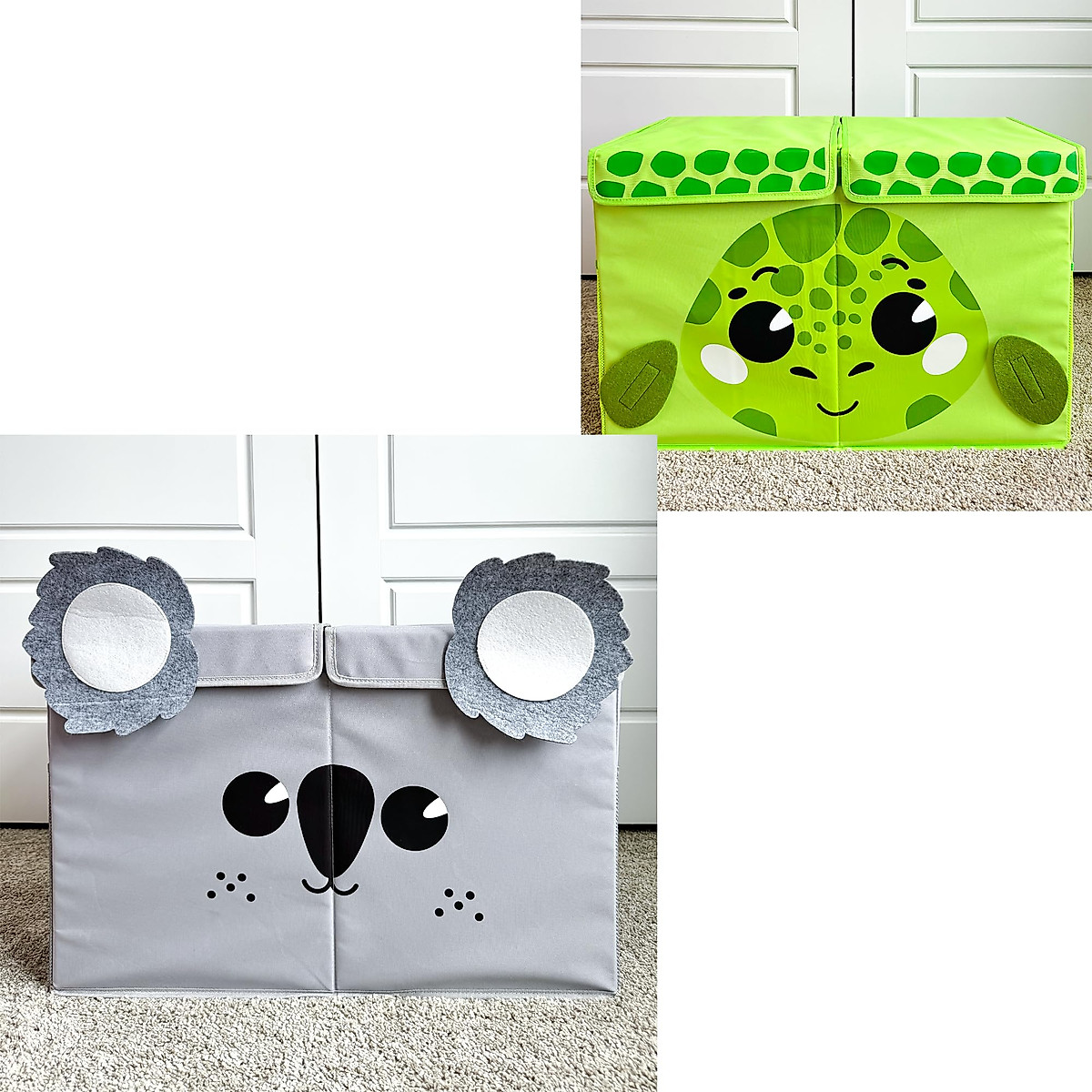 QUOKKA Toy Storage Box Koala & Toy Storage Box Turtle Playroom Organizers