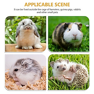 POPETPOP Guinea Pig Cages Hamster Wooden Ladder Hamster Climbing Toy Bendable with Hooks for Guinea Pig Small Pet Reptile Rat Gerbil Chinchilla Chipmunk Hedgehog Guinea Pig Hideout