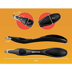 Bostitch Office Bostitch Professional Magnetic Easy Staple Remover Tool, 3 Pack, Black Blue and Red Colors Included, Staple Puller Stick for Office Home & School.