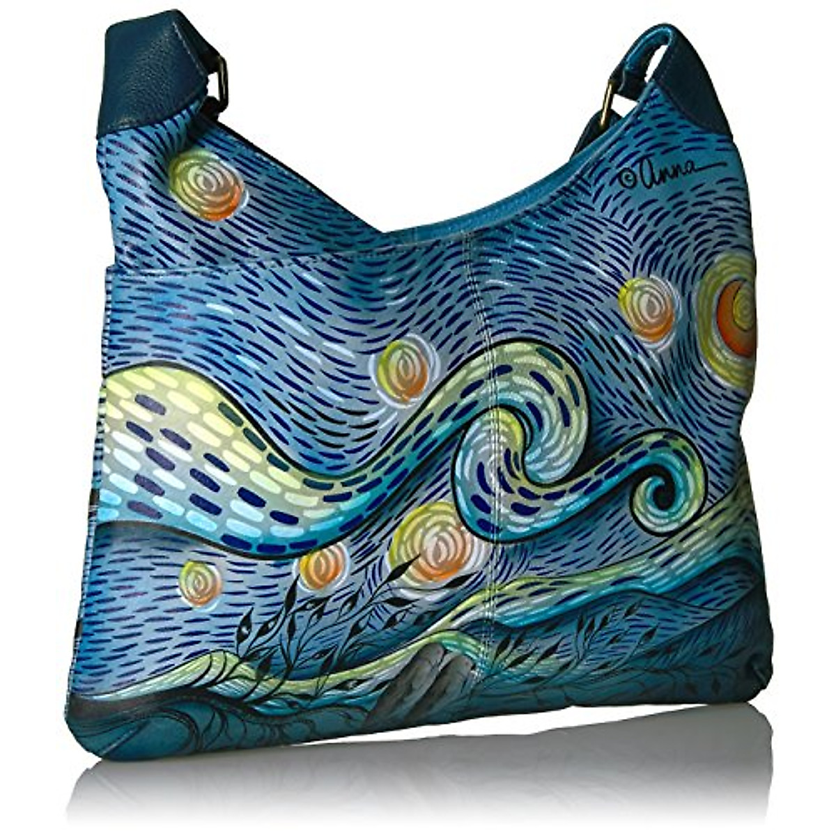 Anna by Anuschka V Top Multi-Compartment Crossbody, Love in Paris