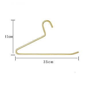 ZWJPJL 5pcs Aluminum Alloy Trousers Hangers Household Clothes Organizer Wardrobe Space Saving Pants Storage Hanger Trousers Drying Rack,Gold
