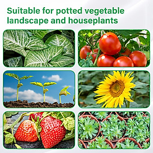 iPower 60W LED Plant Grow Light Strips Full Spectrum for Indoor Plants with Auto ON/Off 3/9/12H Timer, 10 Dimmable Levels 48 LEDs, Sunlike Grow Lamp for Hydroponics Succulent, 4 Tubes, Yellow