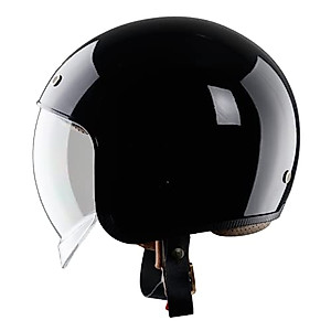 Royal M139 Open Face Motorcycle Helmet - Retro & Vintage Style, 3/4 Vespa & Scooter Helmet, Multi-Sport Impact Protection