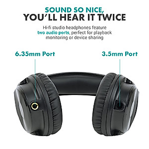 Movo iPhone Podcast Equipment Bundle for 2-2X Pro Condenser Podcast Microphone, 2X Studio Monitor Headphones, 2X Pop Filter, 2X Tabletop Mic Stand, Lightning Interface for iPhone, iPad, iOS