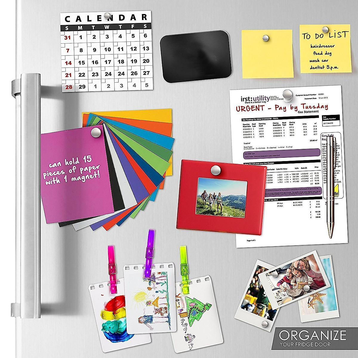 30 Pieces 6x10mm DIY Personalized Refrigeratorsmagnets Multi-Use for Fridge Door Whiteboard Map Bulletin Boards