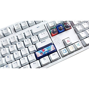 Handmade Individuation Customized 2.75u Shift Keycap Thick PBT Dye-Sublimation Key Cap OEM Profile for Cherry MX Gaming Mechanical Keyboard (Ink and wash)