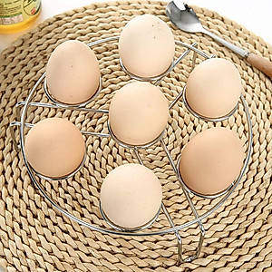 Kspowwin 2 Piece Upgraded Version Stackable Stainless Steel Egg Steamer Rack for Instant Pot Accessories and Pressure Cooker