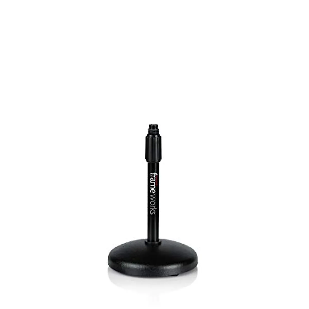 Gator Frameworks Desktop Microphone Stand with Round Weighted Base & Adjustable Height (GFW-MIC-0501)