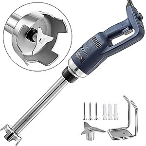VEVOR Commercial Immersion Blender 350W Power, Hand Held Mixer with 9.8-Inch 304 Stainless Steel Removable Shaft, Electric Stick Blender Variable Speed 4000-16000RPM