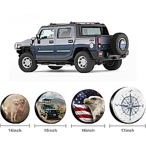 Custom Spare Tire Cover Personalized Wheel Tire Cover Add Your Own Photo Text Logo Waterproof Dust-Proof Spare Wheel Cover Protectors for Trailer Truck SUV Universal All Vehicles