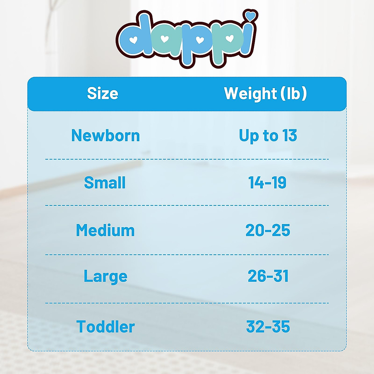 Dappi Waterproof 100% Nylon Diaper Pants, White, Small (2 Count)