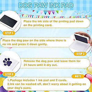 18 Pieces Dog Birthday Party Supplies, Pet Birthday Boy Bandana Dog Birthday Bandana Balloon Banner Pet Birthday Hat with 0-8 Figures Touch Ink Pad and Imprint Cards Dog Birthday Party Decorations