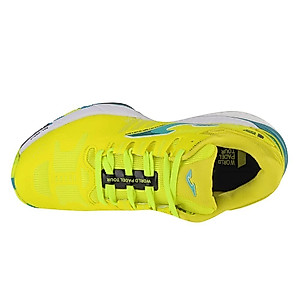 Joma Padel Tennis Shoes for Women Slam Lady 2209, World Padel Tour Clay – Comfortable, Light for Training and Competition (Lemon Fluor/Turquoise)