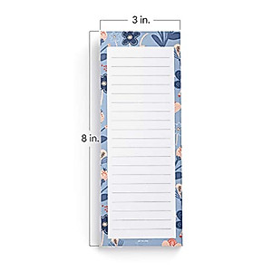 Jot & Mark Shopping List Pads Floral Print | Elegant Notepads for Groceries and To-Do Lists (Set of 3)