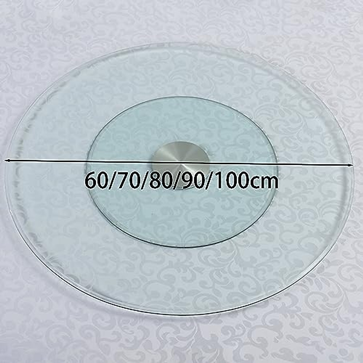 BBAUER Lazy Susan Turntable for Dining Table, Glass Lazy Susan Turntable Dining Table, for Dining, Restaurant Table and Lazy Susan