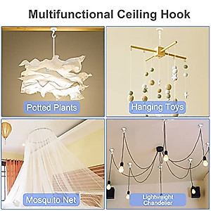 CHOOBY Powerful Adhesive Hooks, 6 Packs Towel Hooks Holder - 10lbs (Max) , Hanging Coat,Hat, Clothes, Handbag, Heavy Duty Shower Wall Hanger Hooks for Bathrooms, Living Room, Bedroom, Kitchen, Door