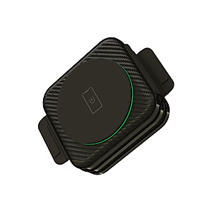 Raycon Magic Pad Pro, Wireless Charging Pad with Universal Phone Compatibility, LED Light, 2X Fast Charging, Compact Design (Black)