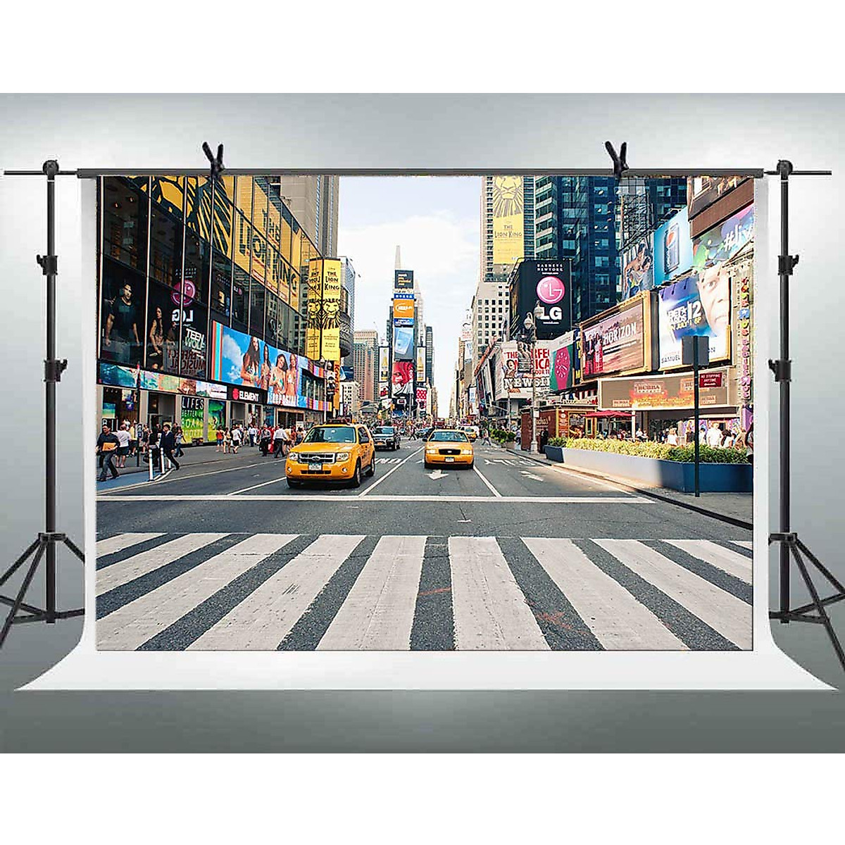 NYC Time Square Buildings Photo Backdrops Taxi New York Fashion Street Party Photography Background Adult Portrait Studio Booth Props Banner 7x5ft