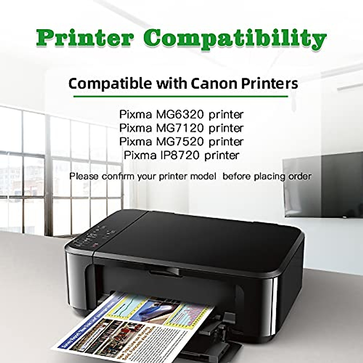 GREENARK Compatible Ink Cartridge Replacement for Canon CLI-251 GY Gray CLI-251GY XL Gray Ink Cartridge Work for Canon PIXMA MG6320 Pixma MG7120 Pixma MG7520 Pixma IP8720 Printers, 4 Pack 251XL GY