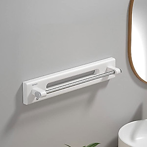 TJLSS LED Induction Light Towel Holder Without Drilling 1/2 Rod Towels Bathroom Shelf Bathroom Accessories (Color : D, Size : As Shown)