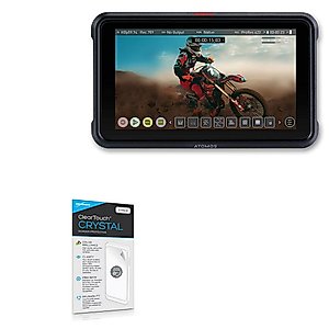 BoxWave Screen Protector for Atomos Ninja V (Screen Protector ClearTouch Crystal (2-Pack), HD Film Skin - Shields from Scratches for Atomos Ninja V
