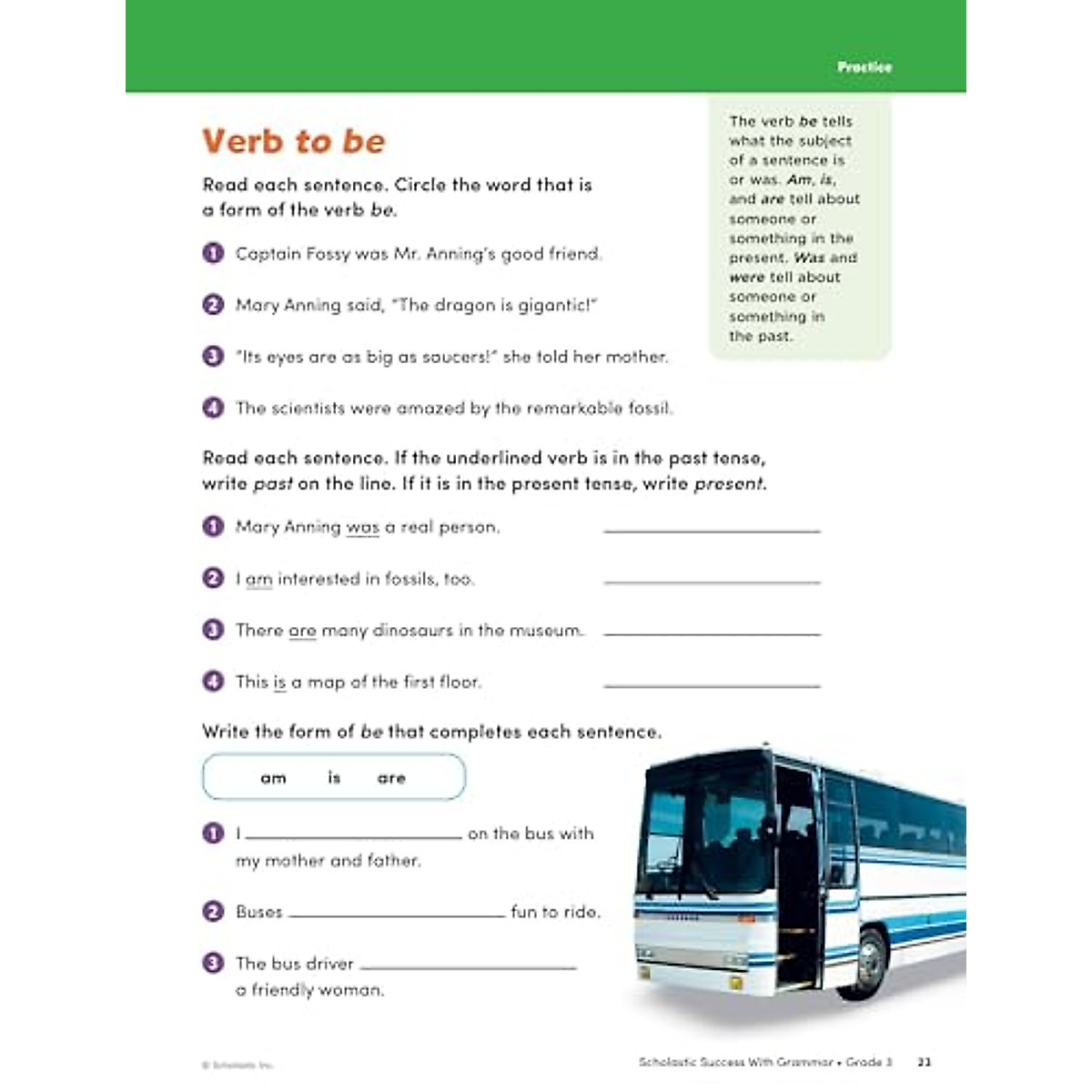 Scholastic Success with Grammar Grade 3 Workbook