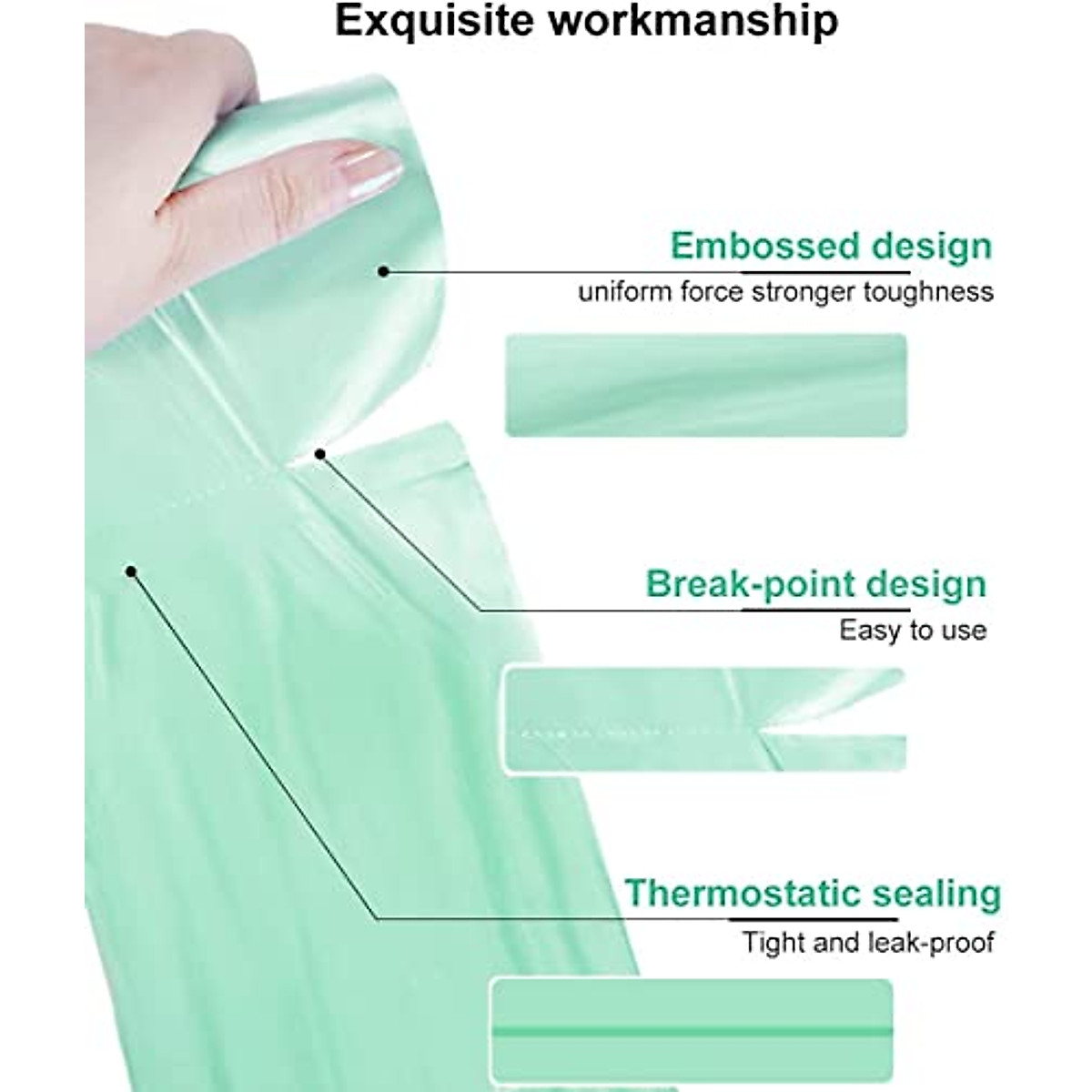 8 Gallon Biodegradable Trash Bags, AYOTEE Garbage Bags 8 gallon, Compostable Medium Trash Bags, Unscented Leak Proof Bags for Office, Home, Bathroom, Car, Kitchen(Green)