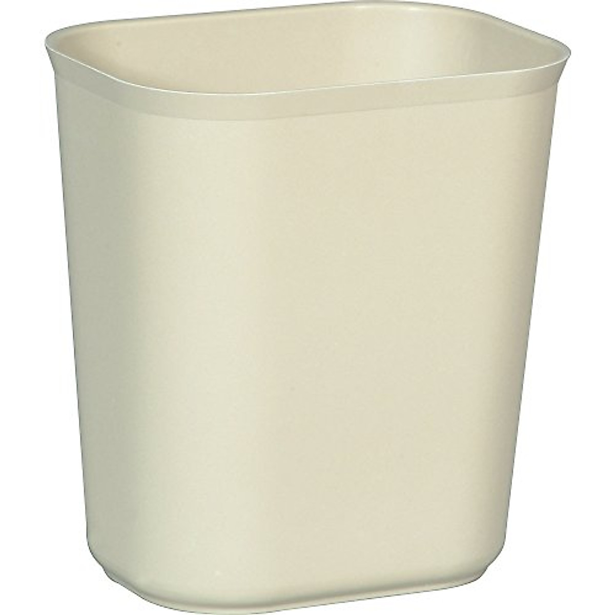 Rubbermaid Commercial Products Fire Resistant Wastebasket 14 Qt/3.5 GAL, Beige, for Hospitals/Schools/Hotels/Offices/Homes