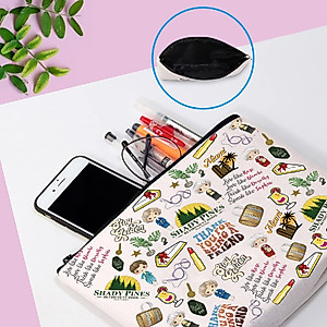 Golden TV Show Inspired Zipper Pouch TV Show Merchandise Gift Best Friend Birthday Gift Makeup Bag for BFF (Golden TV Pattern Bag)