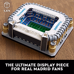 LEGO Icons Real Madrid Santiago Bernabéu Stadium 10299 Building Set - Soccer Field and Model Building Kit for Adults, Home and Office Collectible Decor Piece, Great Gift Idea for Sports Fans