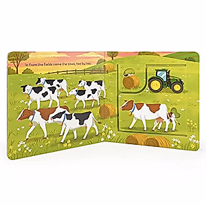 John Deere Kids Good Night Tractor on the Farm: Deluxe Lift-a-Flap & Pop-Up Surprise Board Book, Ages 2-6