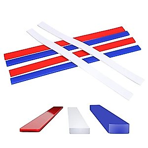 HERCHR 6Pcs Silicone Rolling Pin Guides, Dough Leveler Sticks Dough Ruler Measuring Dough Strips Guides Pastry Ruler Perfection Sticks for Thickness Guide Pastry Cookie Kitchen Restaurant
