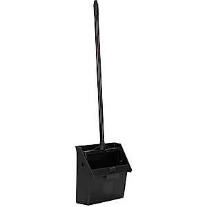 Carlisle FoodService Products 36141003 Duo-Pan Upright Lobby Pan, 30" Handle, Black (Pack of 6)