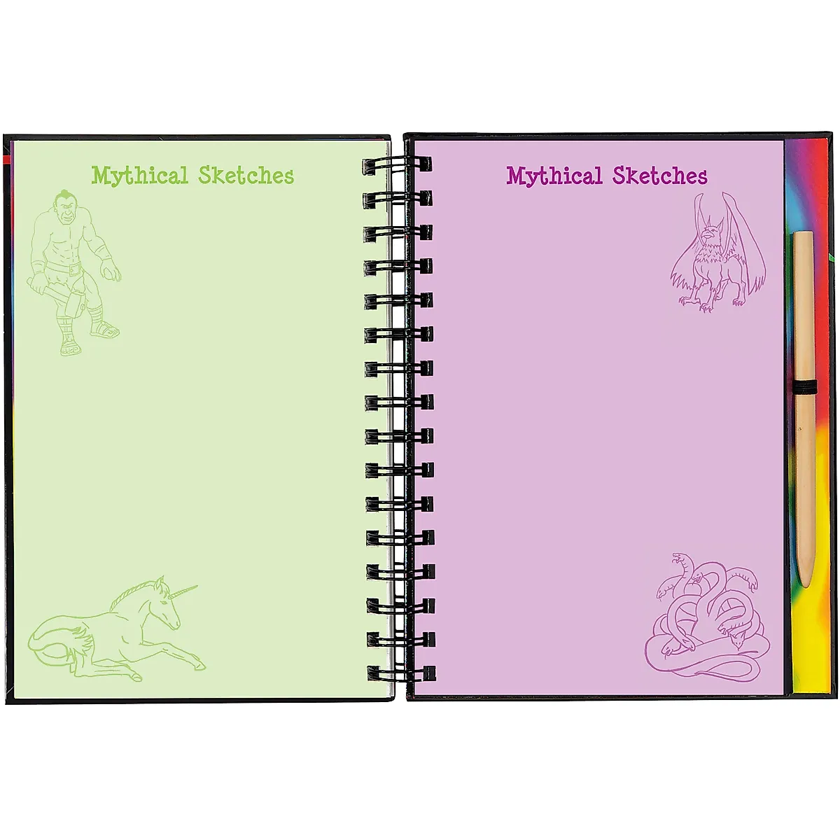 Scratch & Sketch Dragons & Mythical Creatures (Trace Along)