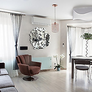 Elegant Designs PT1001-RGD 1 Light Elipse Crystal Cylinder Pendant, Rose Gold