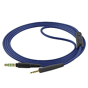 GEEKRIA Audio Cable with Mic Compatible with JBL Live 660NC 650BTNC 500BT 460NC 400BT Cable, 2.5mm Aux Replacement Stereo Cord with Inline Microphone and Volume Control (4 ft/1.2 m)