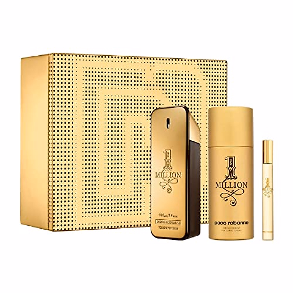 Men's Perfume Set 1 Million Paco Rabanne (3 pcs)