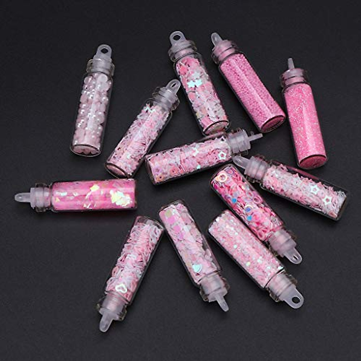 12 Bottle/Set Manicure Sequins Nail Art Glitter Sequins DIY Nail Beauty Filling Tools Nail Art Supplies for Eyes Makeup-603
