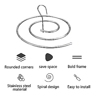 ABPETE Spiral Hanger,Laundry Hanger Dryer Rack,Stainless Steel Bed Sheet Drying Hanger, Space Saving Blanket Drying Rack Outdoor Indoor, Spiral Hanger for Bed Sheet Bath Towel
